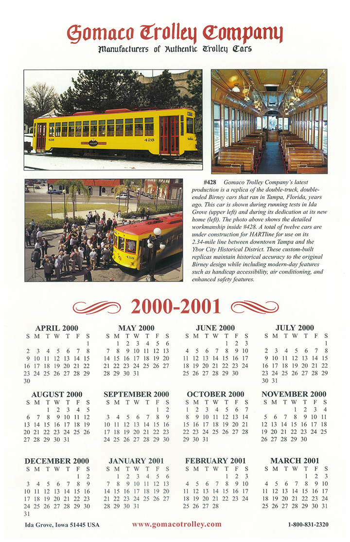 Gomaco Trolley Company: Page Name