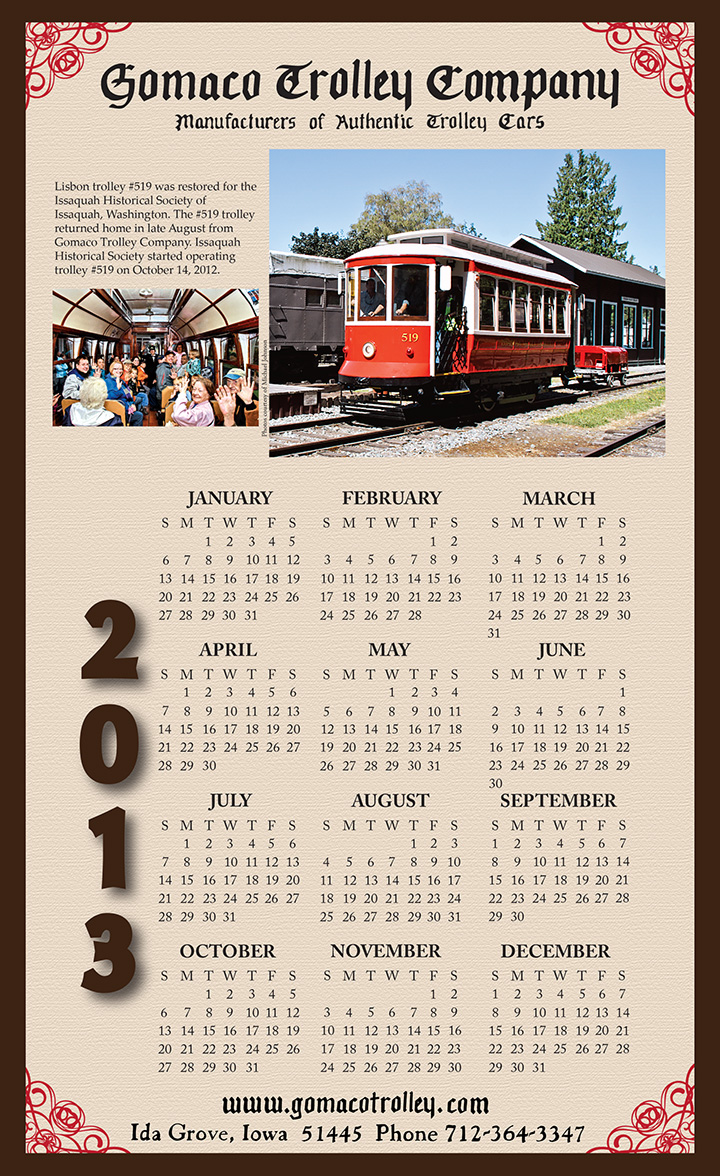 Gomaco Trolley Company: Page Name