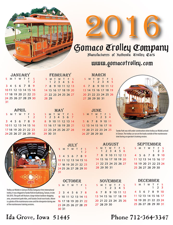 Gomaco Trolley Company: Page Name