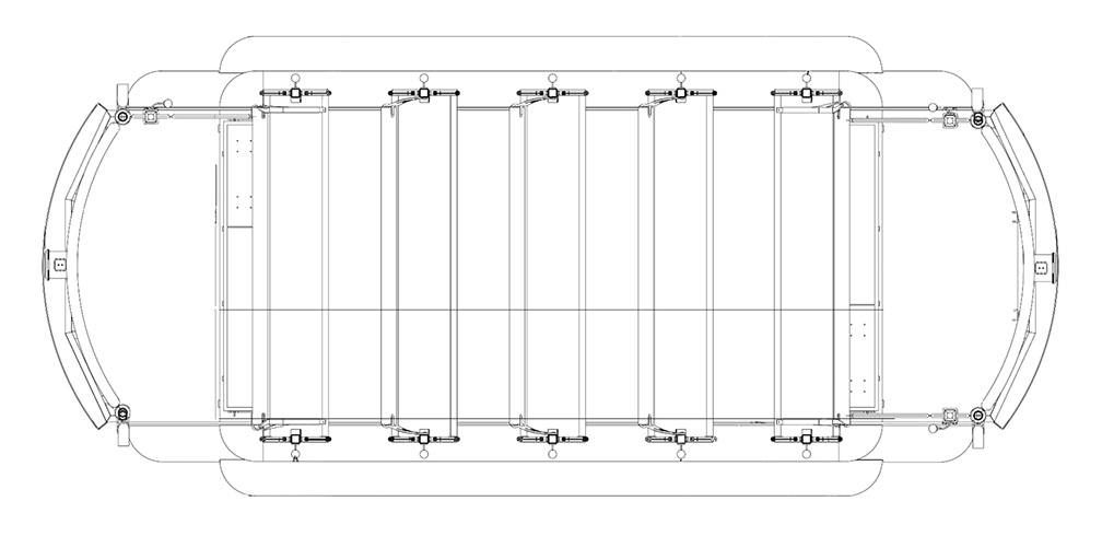Gomaco Trolley Company: Battery-Powered, Self-Propelled 7-Bench Trolley