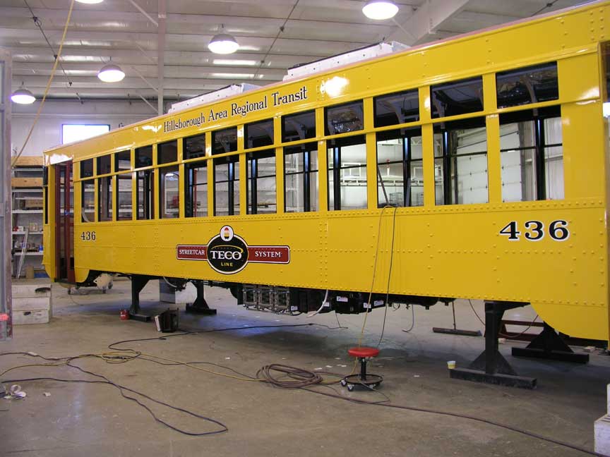 Gomaco Trolley Company: Construction Of Tampa, Florida, Replica Birney ...