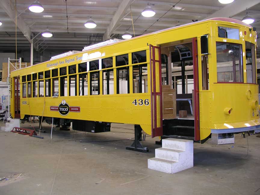 Gomaco Trolley Company: Construction Of Tampa, Florida, Replica Birney ...