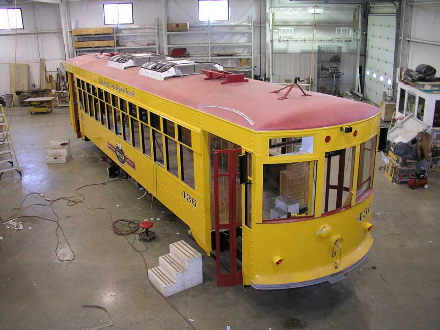 Gomaco Trolley Company: Construction Of Tampa, Florida, Replica Birney ...